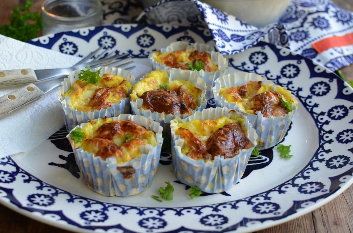 Baked mini cheese and herb omelettes | Egg Recipes – British Lion Eggs